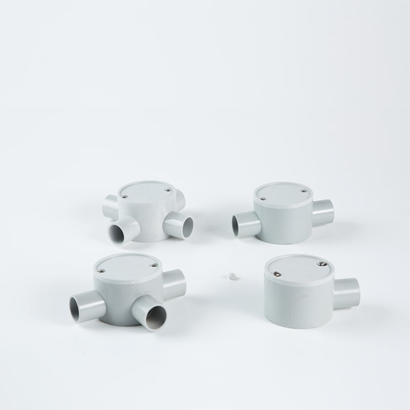 Ledes Round Electrical Box IP65 Wiring Box Junction Box 2 Terminal ...