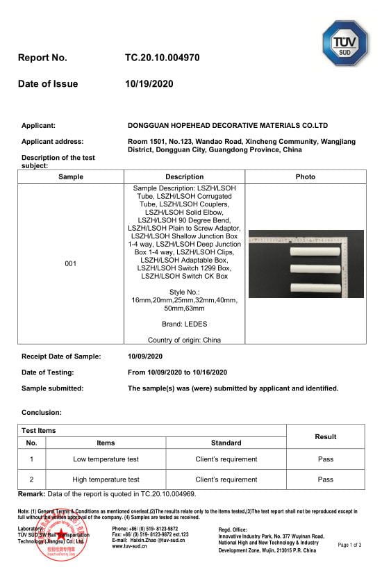 Certifications - Ledes - The Leading Electrical Conduit Pipe & Fitting ...