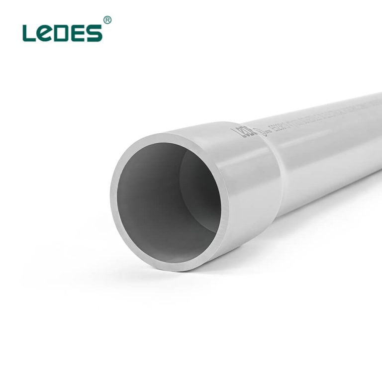 Ledes Sch 80 Solar Rigid Conduit Electrical PVC Pipe – Grey