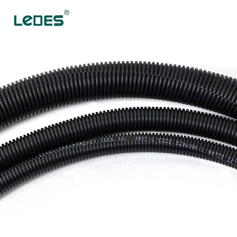 Ledes Solar Split Flexible Conduit Electrical PVC Corrugated Conduit Pipe Plastic ENT Tubing for ...