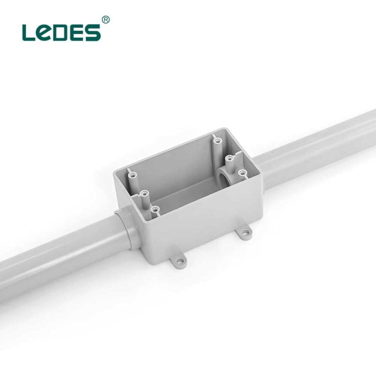 Ledes Single Gang Electrical Outlet Box 2 Straight Way