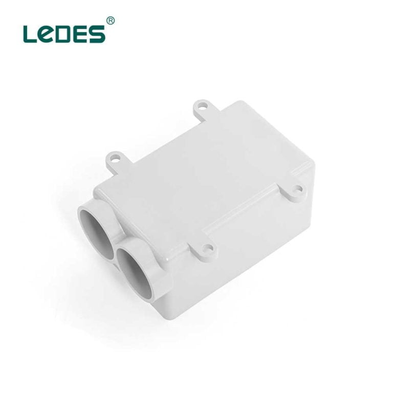 Ledes Single Gang Outlet Box 2 Way PVC Electrical Boxes